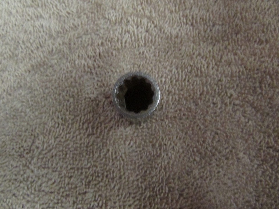 Bonney T14 Socket - 7/16" -12 Point - 3/8" Drive - 1" Long - NOS (G 21 ...