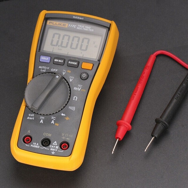 Fluke 117C HAVC VoltAlert Backlight Multimeter F117c HW for sale online ...