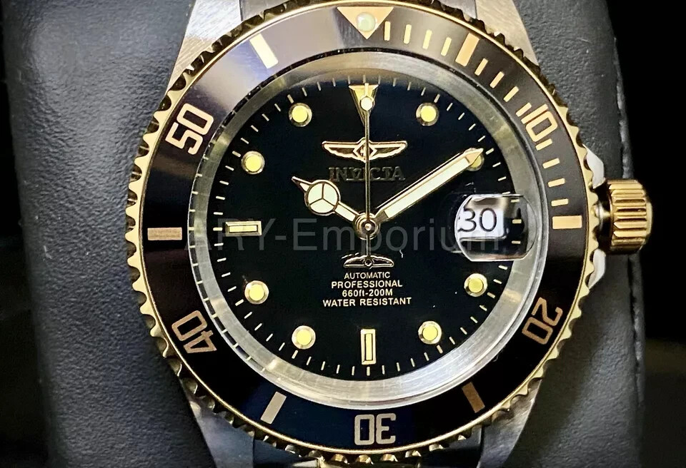 Invicta 8927OB Pro Diver Watch NEW 40MM Black Dial Automatic Two-Tone ...