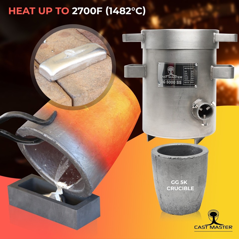 Cast Master GG-5000 Propane Melting Furnace | 5kg | Gold Silver Copper ...