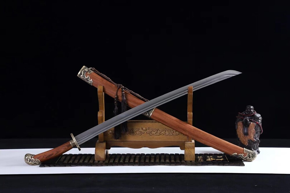 Handmade Yanling Dao Waist Knife Quality Damascus Folded Steel Sharp ...