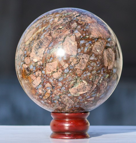 9.35LB! 150MM Llanite Sphere \ Que Sera Sphere Natural Healing Crystal ...