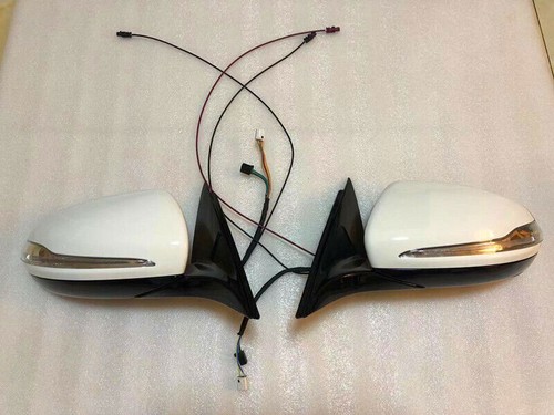 W213 Car Rear View Mirror Set for Mercedes Benz E Class E300 E350 White ...