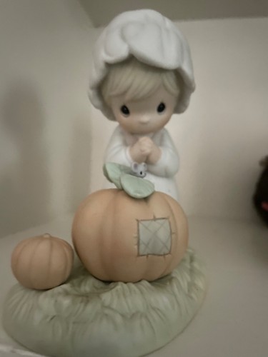 Enesco Precious Moments Girl Pumpkin Mouse October 1988 by Samuel ...