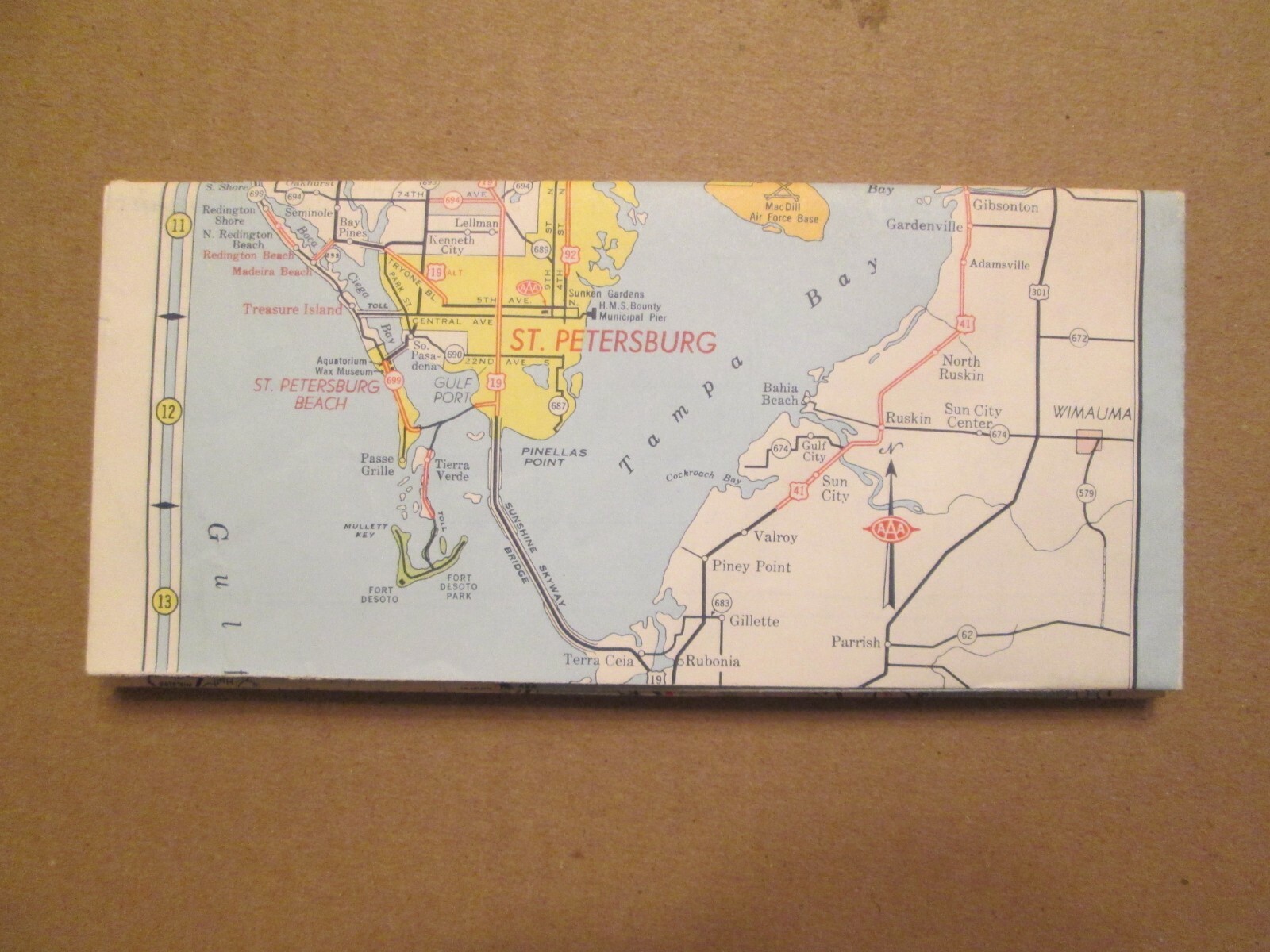 AAA American Automobile Association Map of Florida 1965 | eBay