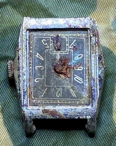 US WW2 VINTAGE WATCH Foxhole Find 82nd Airborne WWII Relic Paratrooper ...