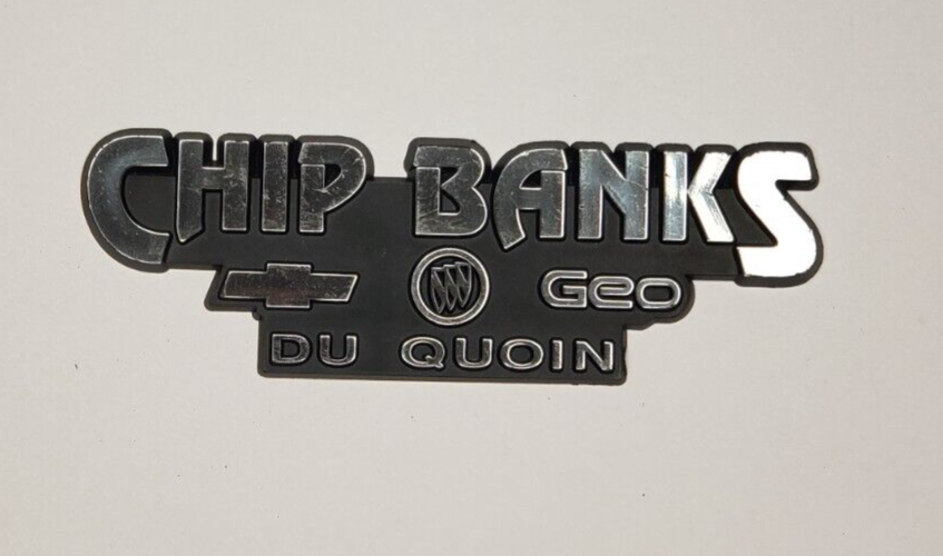 Vintage CHIP BANKS Chevy Buick Geo DU QUOIN Automotive Dealership ...