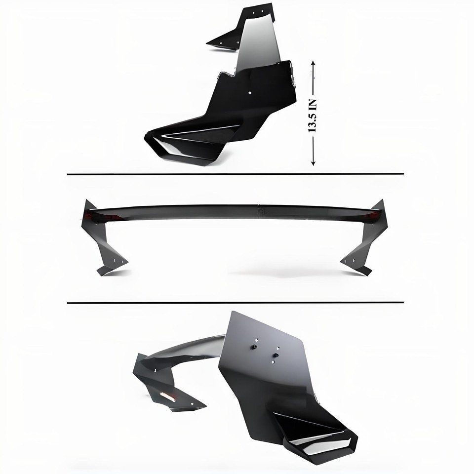 Gloss Black M Style Spoiler Wing For 2017-2021 Civic Fk7 Fk4 Fk8 5dr ...