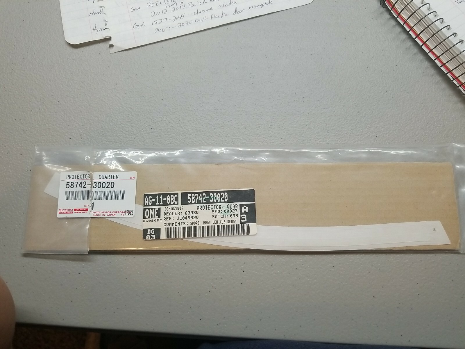 Lexus+5874230020+Genuine+OEM+Stone+Guard for sale online | eBay