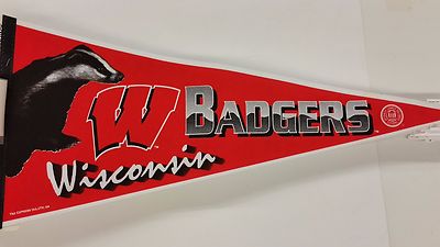 NCAA Wisconsin Badgers 12" x 30" Pennant, NEW (Badger) | eBay