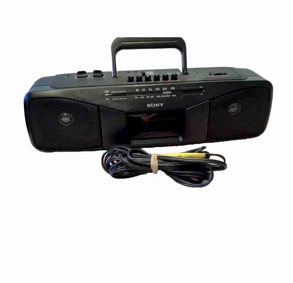 Vintage Sony CFS-204 Raido Dual Cassette Recorder Boombox Biggie Run ...