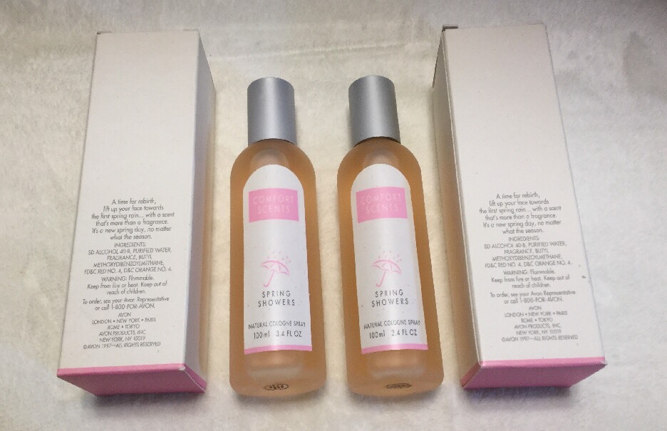 Avon Comfort Scents Spring Showers Cologne Spray 3.4 Oz New In Box 1997 ...