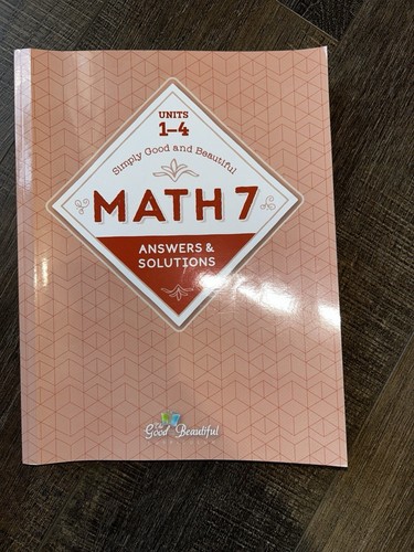 The Good and The Beautiful Math 7 Answer Key | eBay