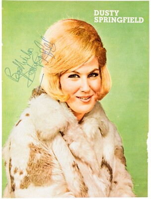 1965 DUSTY SPRINGFIELD POSTER WALL ART PRINT FACSIMILE SIGNED UNITED ...