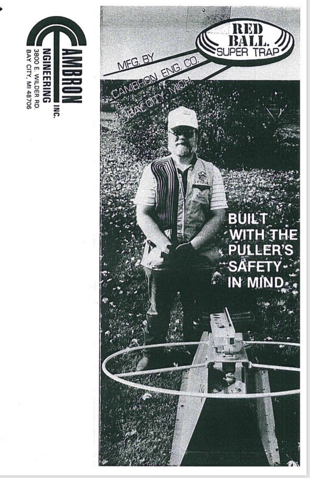 Red Ball Super Trap Cambron Engineering vtg Skeet Sporting Clays Hat ...