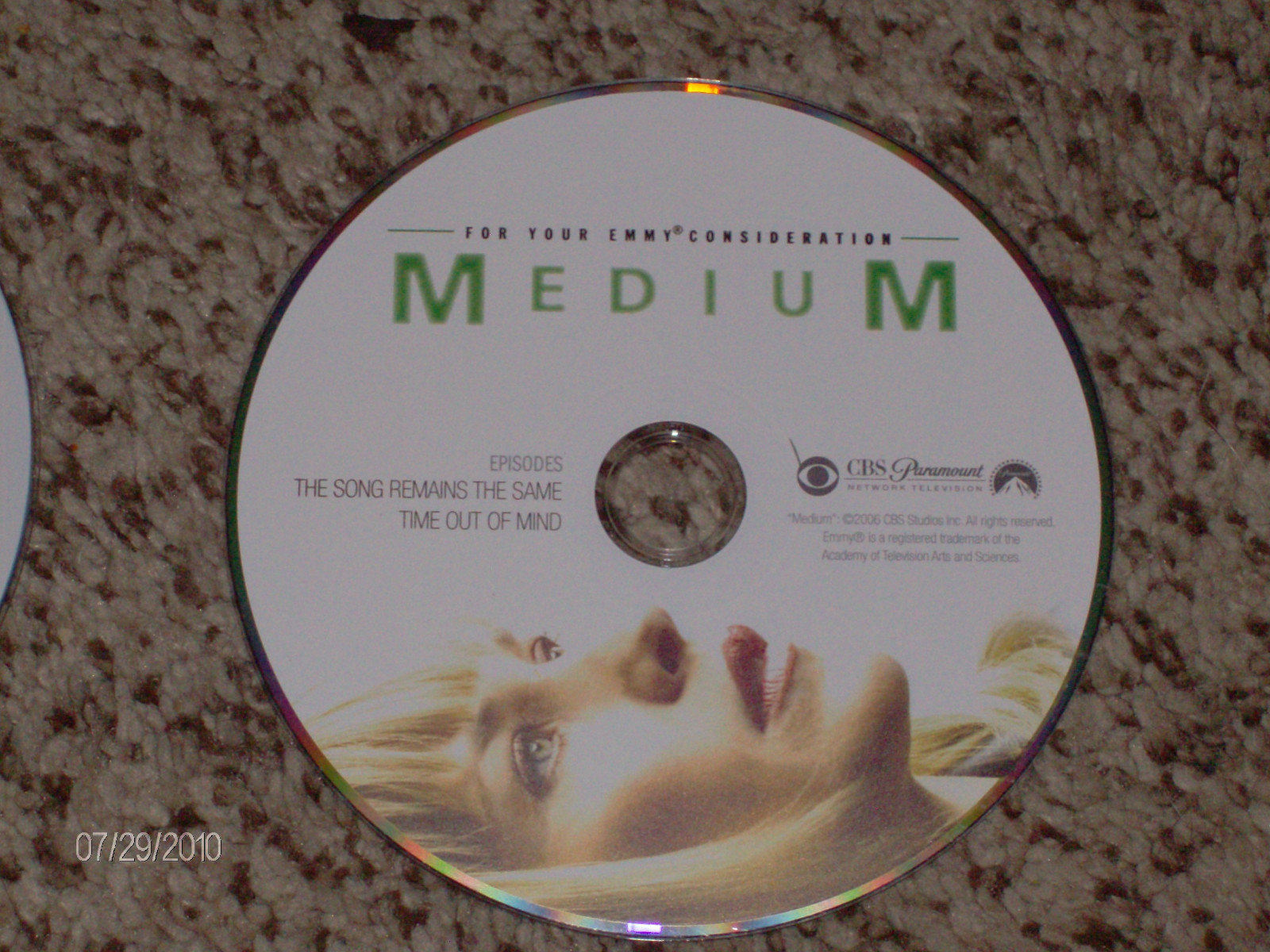 "Medium" CBS TV Series! 2 RARE episode! Emmy Preview DVD! RARE ...