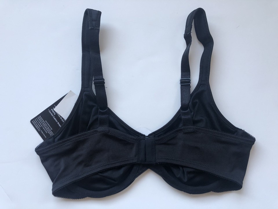 NWT Bali LIVE IT UP Underwire Bra 3353 38C Black | eBay