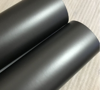 PELLICOLA ADESIVA WRAPPING GRIGIO OPACO CROMATO CANNA DI FUCILE AUTO ...