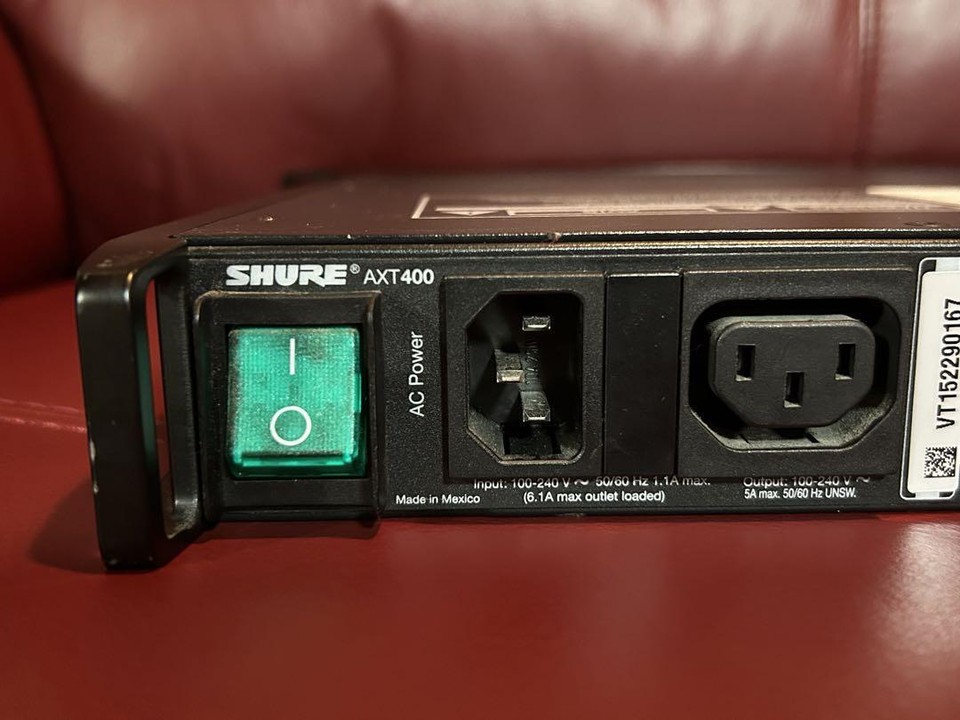 Shure Wireless Axt400 Axt-400 Receiver Tested Professional Audio ...