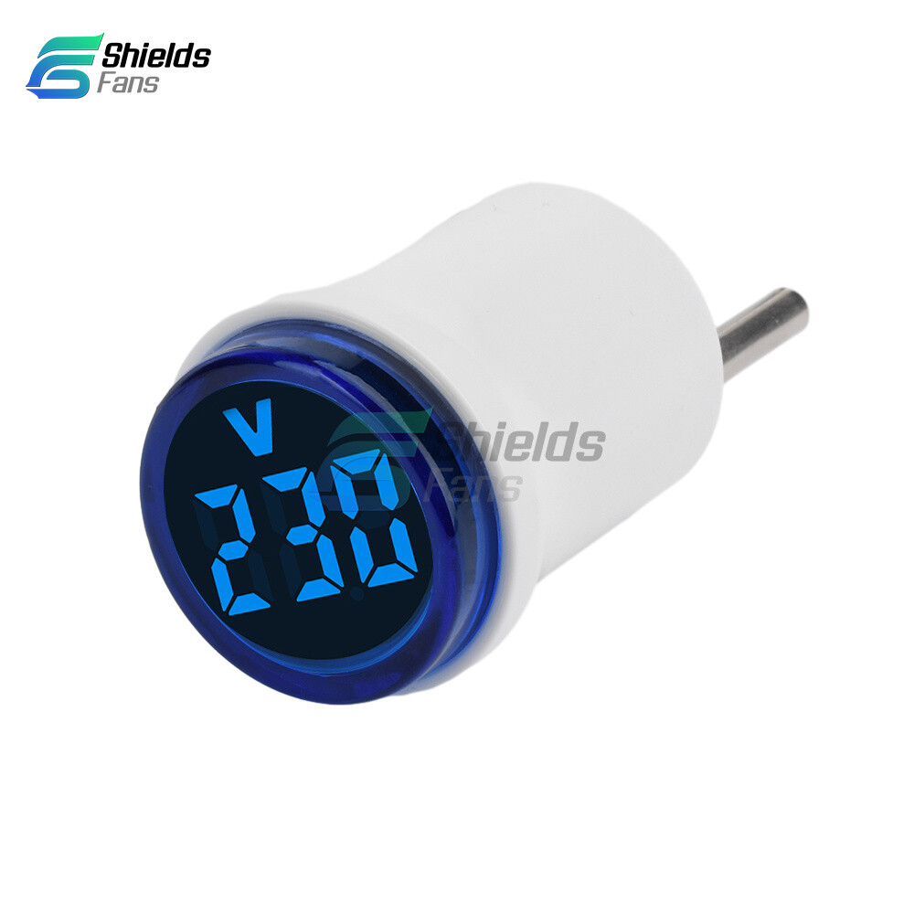 AC 220V 30mm LED Digital Voltmeter Indicator Voltage Gauge Meter 50 ...