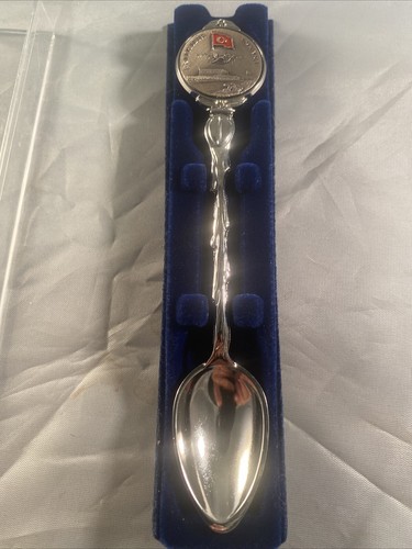 Rare Turkiye Turkey Collectible Souvenir Spoon Crescent Moon & Star ...
