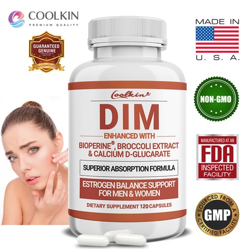 DIM (Diindolylmethane) 255mg - Broccoli - Hormonal Balance, Estrogen ...