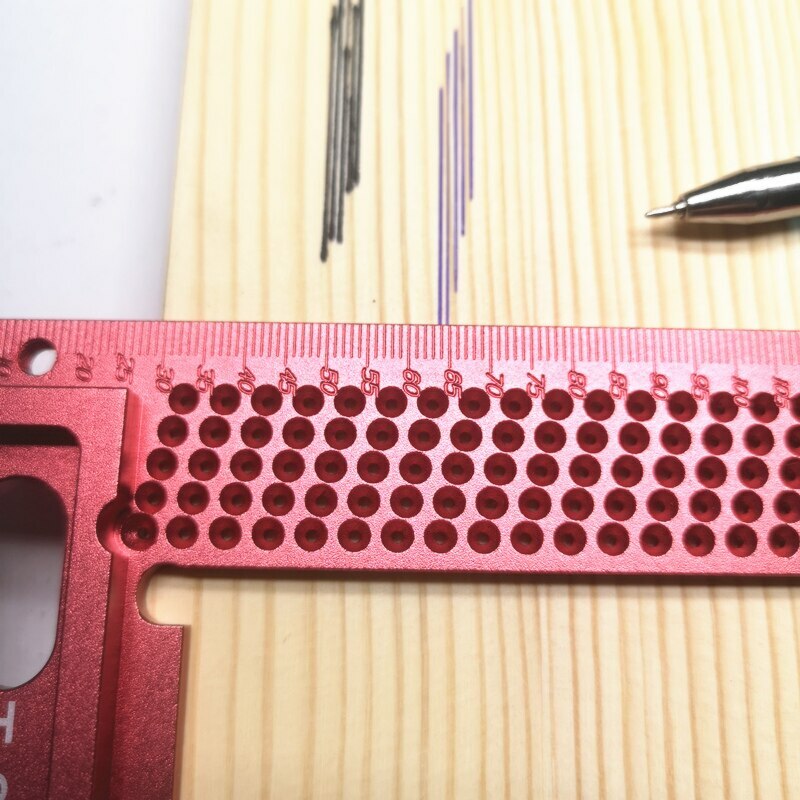 90 degrees Precision Aluminium Square 200mm T-type Scribe Line Drawing ...