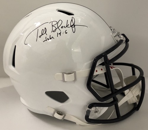 Todd Blackledge Signed Autographed Penn State Nittany Lions F/S Helmet ...
