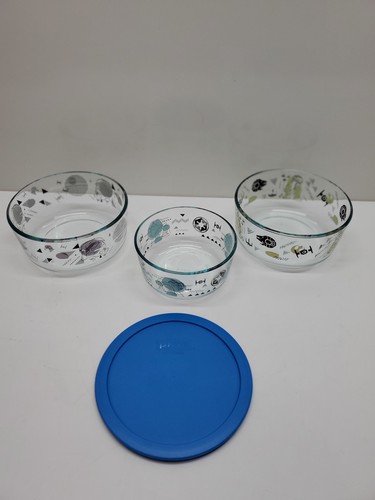Set of 3 Pyrex Bowl W/One Lid | eBay