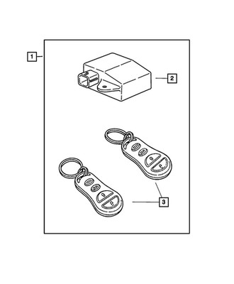 Genuine Mopar Keyless Entry Transmitter 4686481AF | eBay
