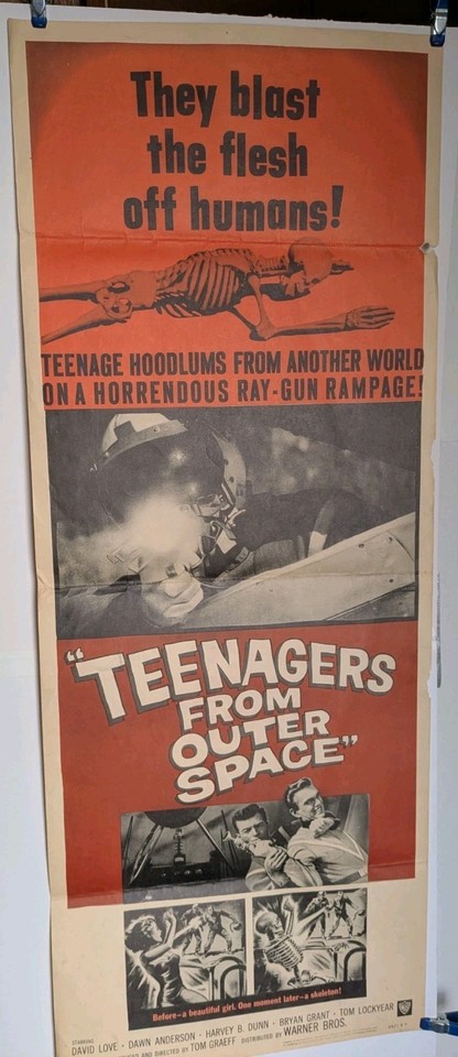 Teenagers From Outer Space 1959 Insert Poster.Horror.shlock.drive In ...