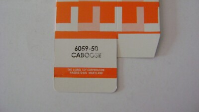 Lionel 6059-50 Caboose Original Hagerstown Box | eBay