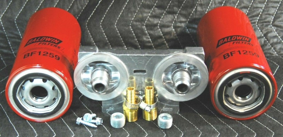 WVO Diesel Dual Remote Mount NO Baldwin BF1259 Fuel Filter Water ...