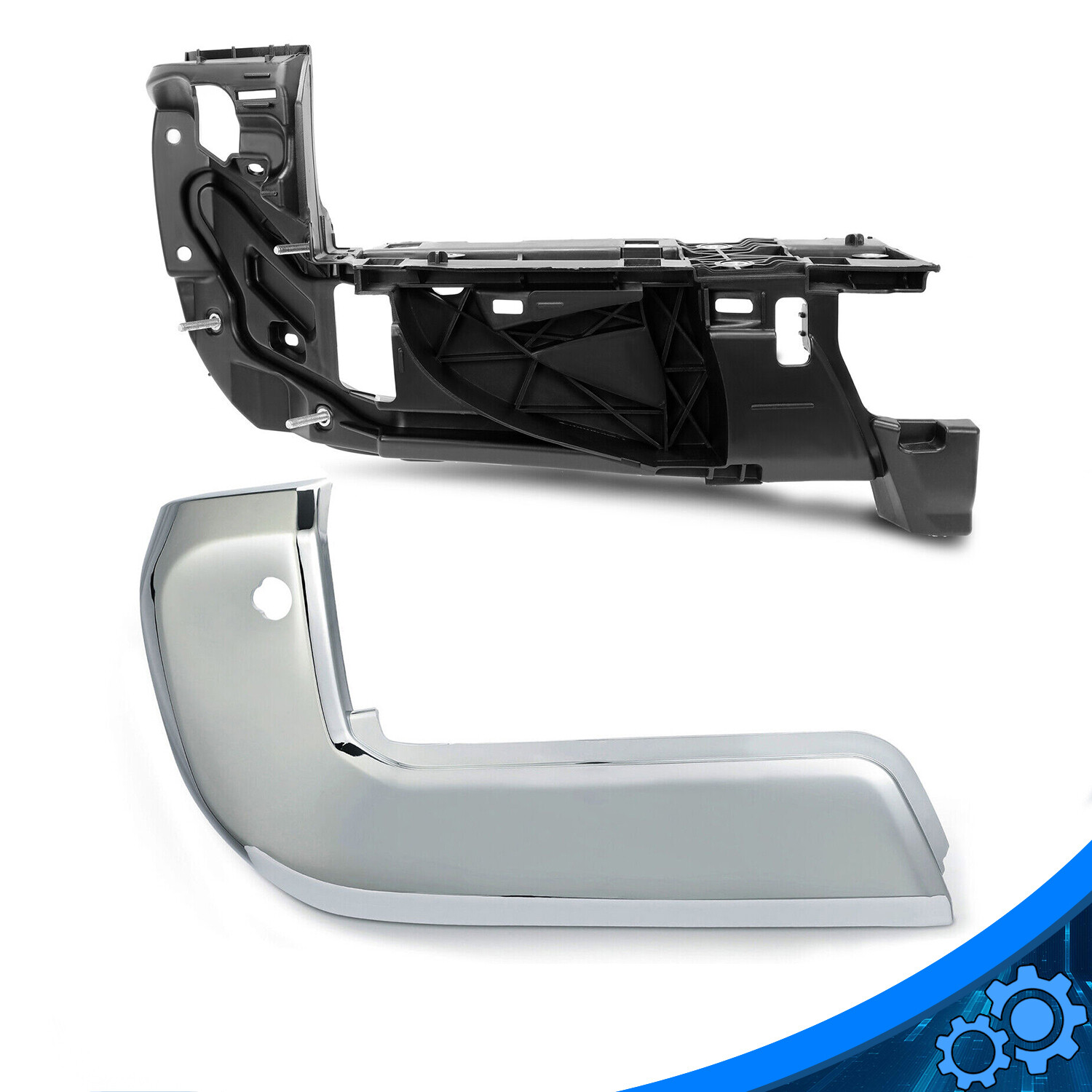For 16-23 Tacoma Left Rear Bumper End Cap+Outer End Extension Insert ...