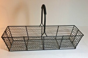Rectangle Black Wire Basket | eBay