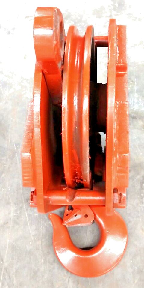 MCKISSICK CROSBY CRANE HOOK BLOCK W/45 DEG LIFTING EYE HOOK 4 TON CAP ...
