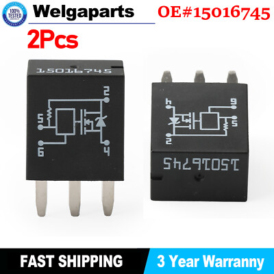 Set of 2 15016745 13506836 For Trailblazer Buick GMC Module Headlight A ...