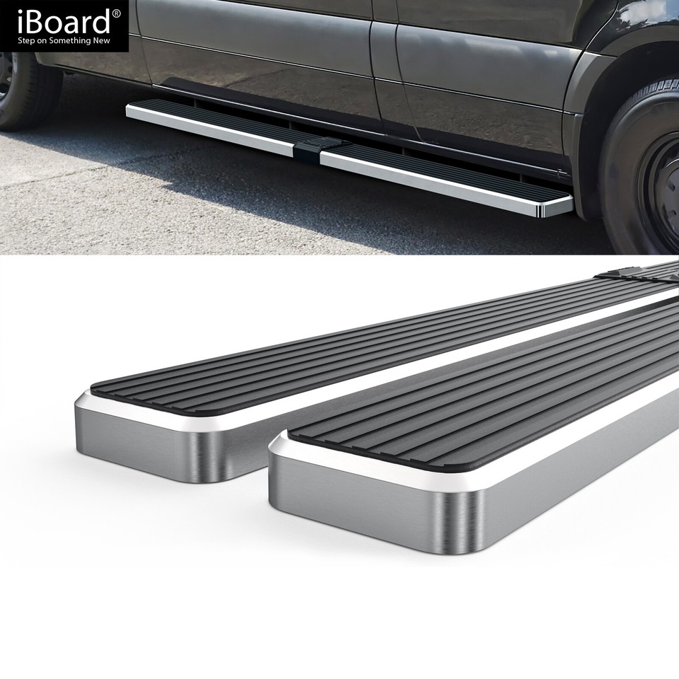 APS Stainless Steel 6in Running Boards Fit 10-24 Dodge Mercedes-Benz ...