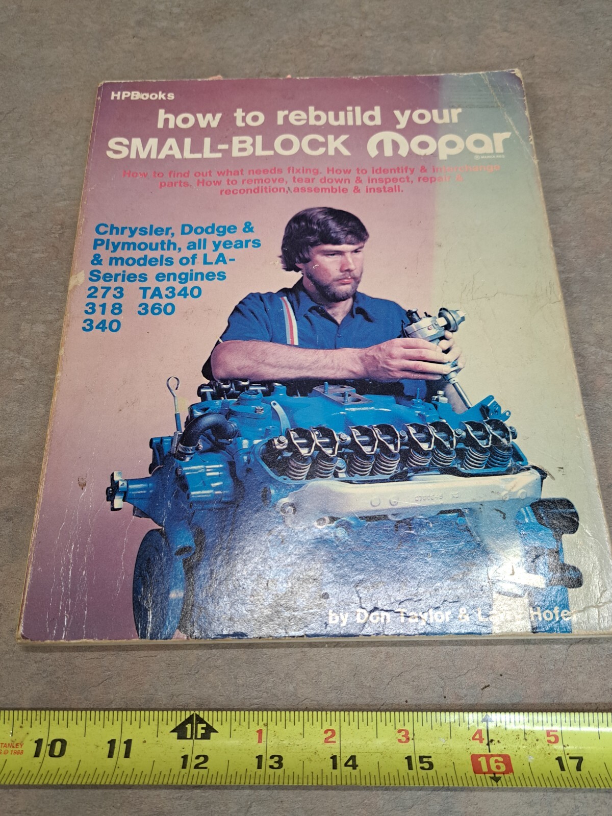 1982 HP Small-Block Mopar Rebuild Book By Don Taylor & Larry Hofer | Paper