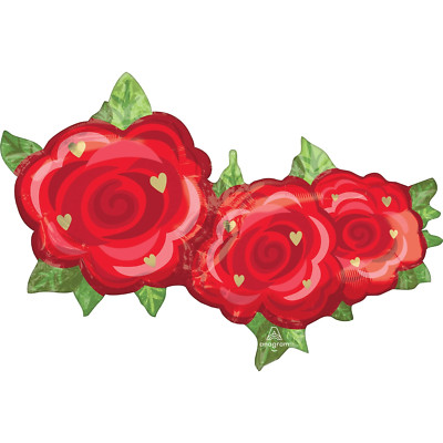 SuperShape Rose Trio Balloon | eBay Australia