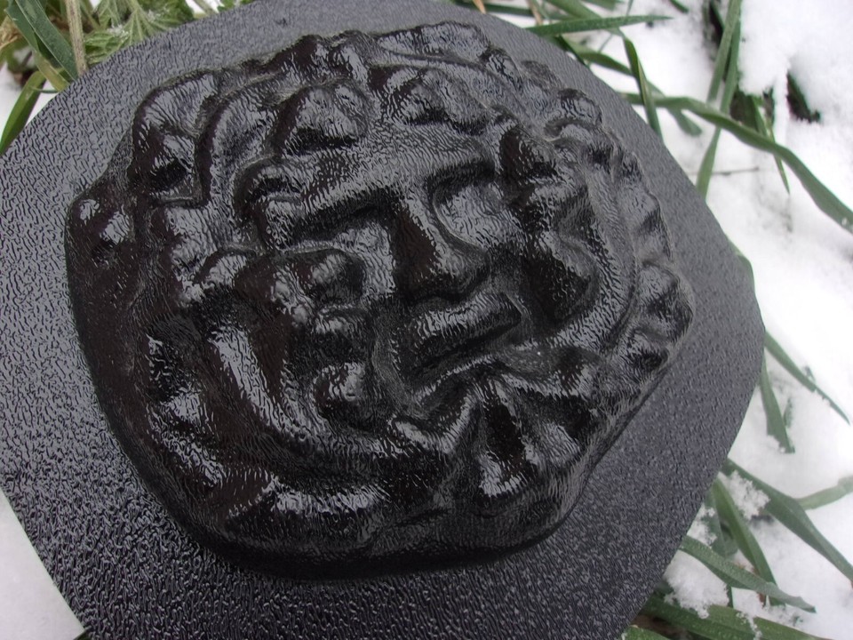 Green man face mold reusable abs plastic mould plaster cement resin 5 ...