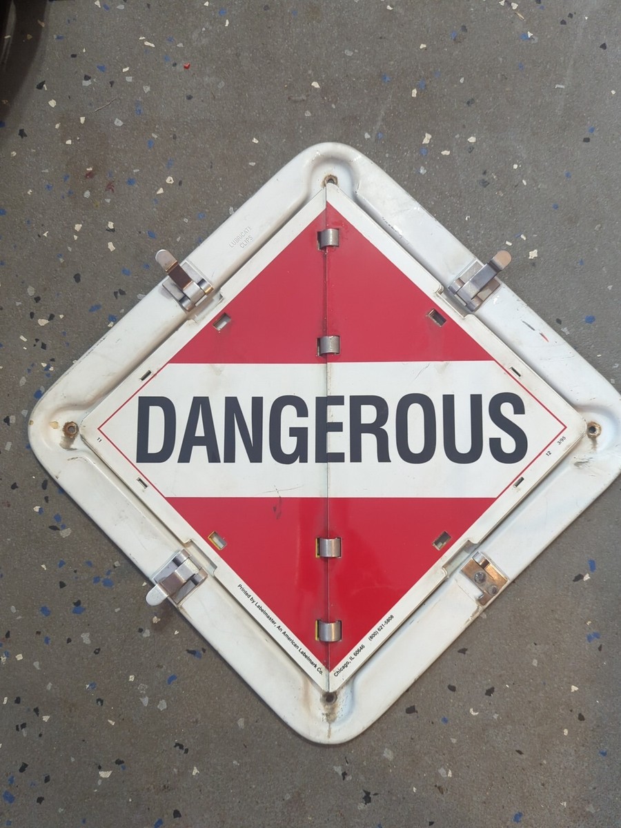 Hazmat Flip Placards Amazon.com: Aluminum Flip File Placard, One Set