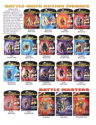 2005 AD&D BATTLE-MATIC Action Figures Toy PRINT AD - ADVANCE DUNGEONS ...