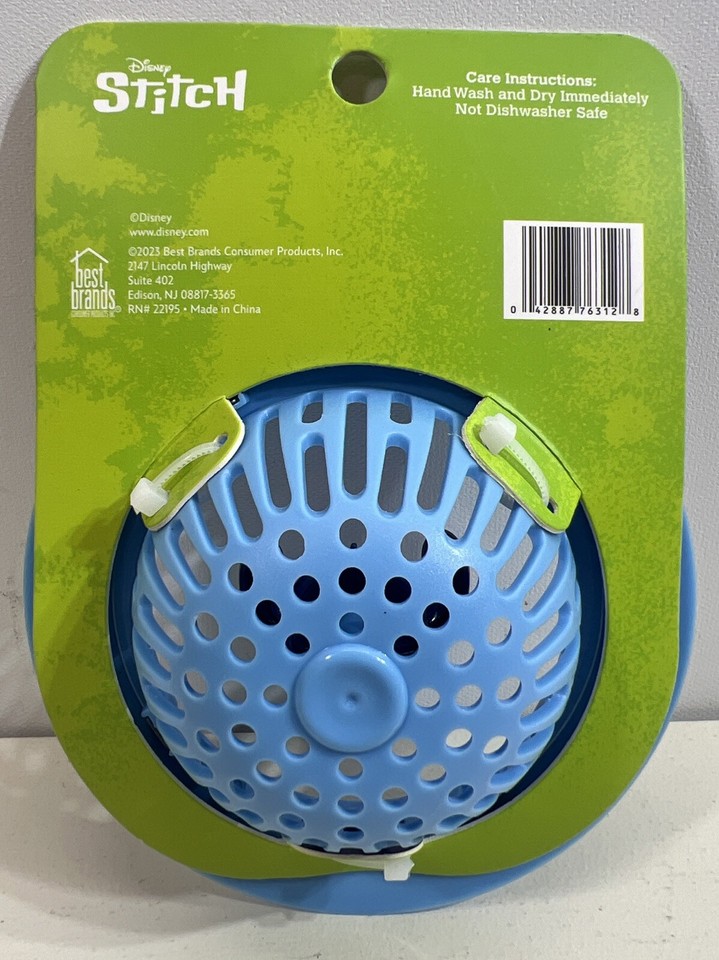 Disney Stitch Sink Strainer Standard Size Drain Lt. Blue W/ Dark Blue ...