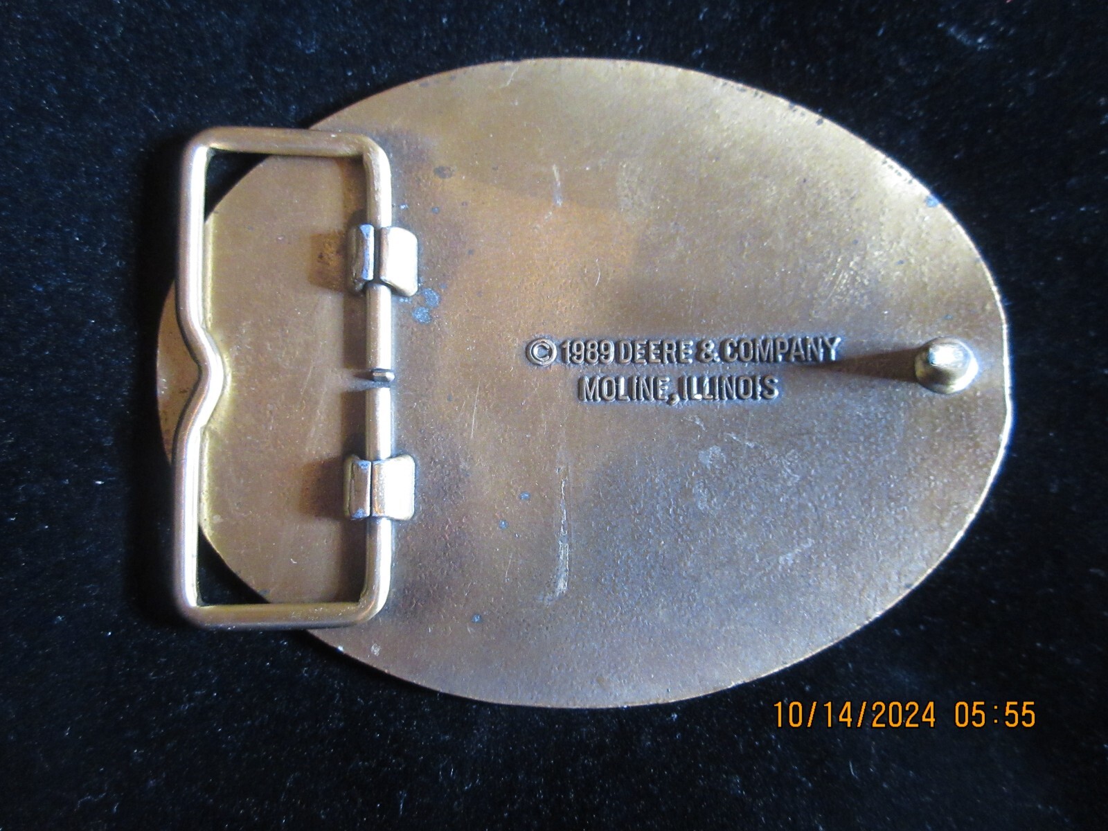 1989 John Deere New Five Series Round Balers Belt Buckle Moline ...