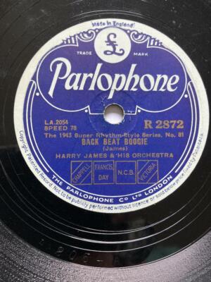 1943 HARRY JAMES 10" 78 BACK BEAT BOOGIE / DUKE'S MIXTURE - PARLOPHONE ...