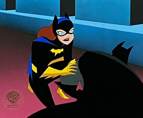 BRUCE TIMM rare BATMAN & BATGIRL cel B17 Love Is A Croc BTAS WB COA ...