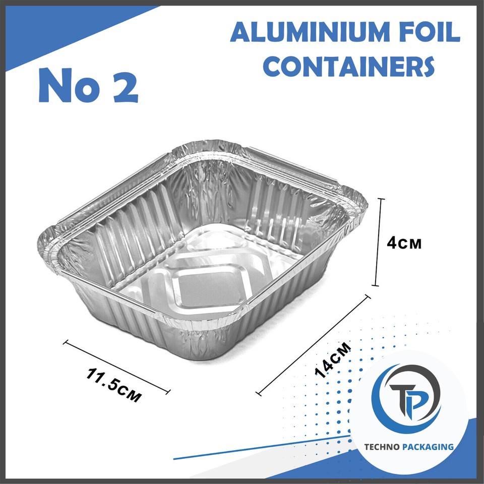 Foil Trays With Lids Takeaway Foil Containers For Food - No1 /No2 ...
