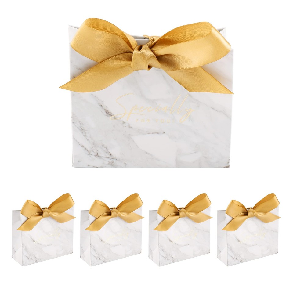 50 Pcs Wedding Party Favor Boxes, Small Thank You Gift Bags Candy Boxes ...