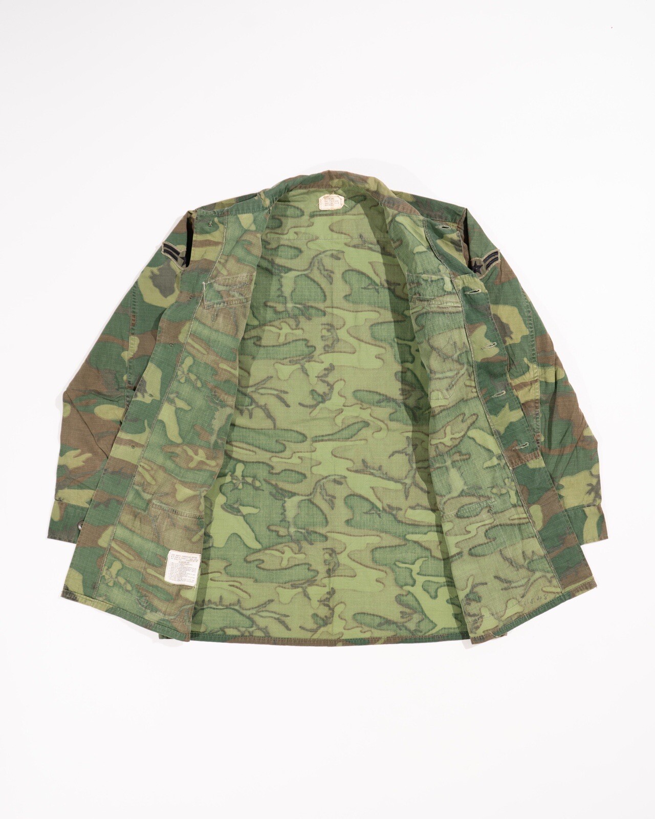 GENUINE VIETNAM WAR USAF SECURITY POLICE ERDL CAMOUFLAGE COAT | eBay